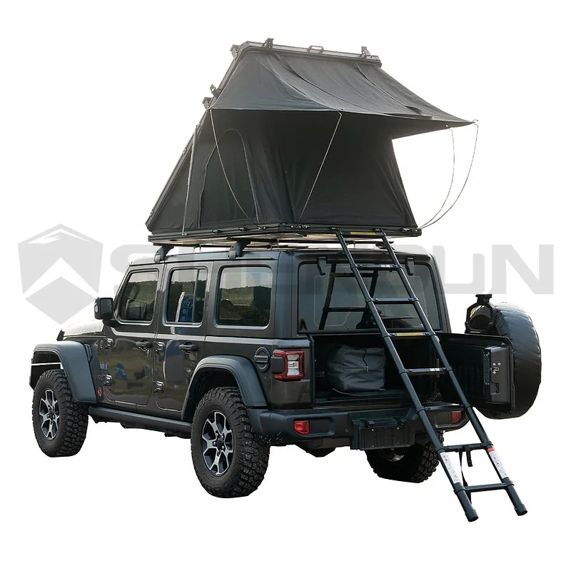 Aluminium Triangle Clam Shell RTT Camping SUV Car Rooftop Tent