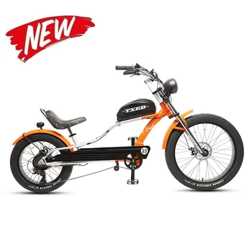 Txed Chopper Adult E Bicycle Ebike 26 Inch Retro 48v Electric Fat Tire ...