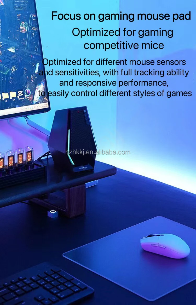 Tempered Glass Mouse Pad - Perfect for Gaming & Office