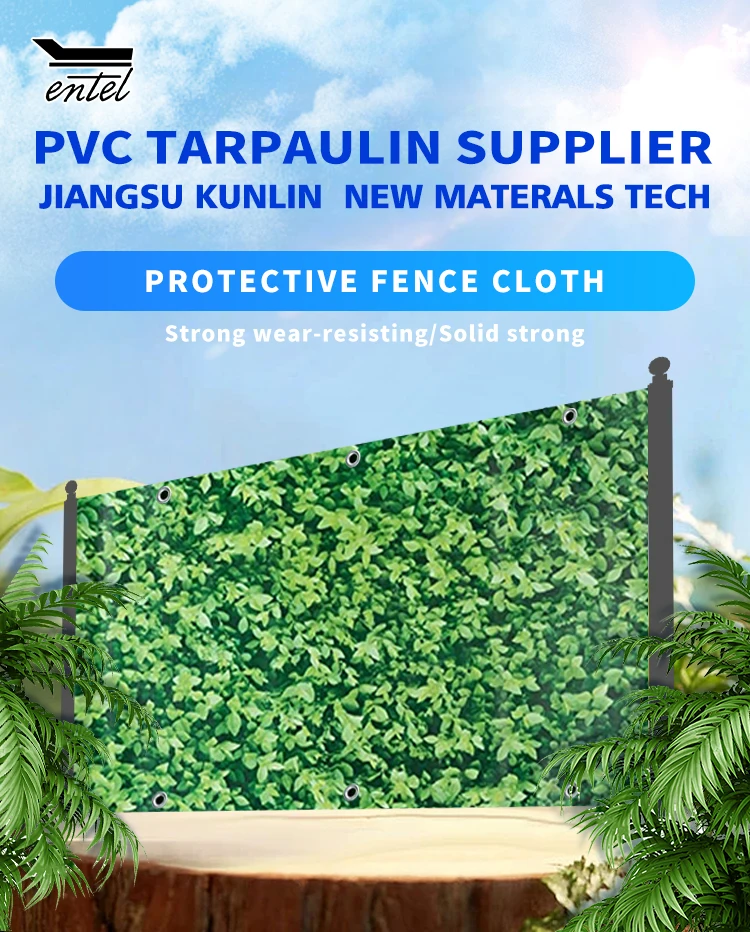 Privacy Protection PVC Balcony Screen with Eyelets & Ropes