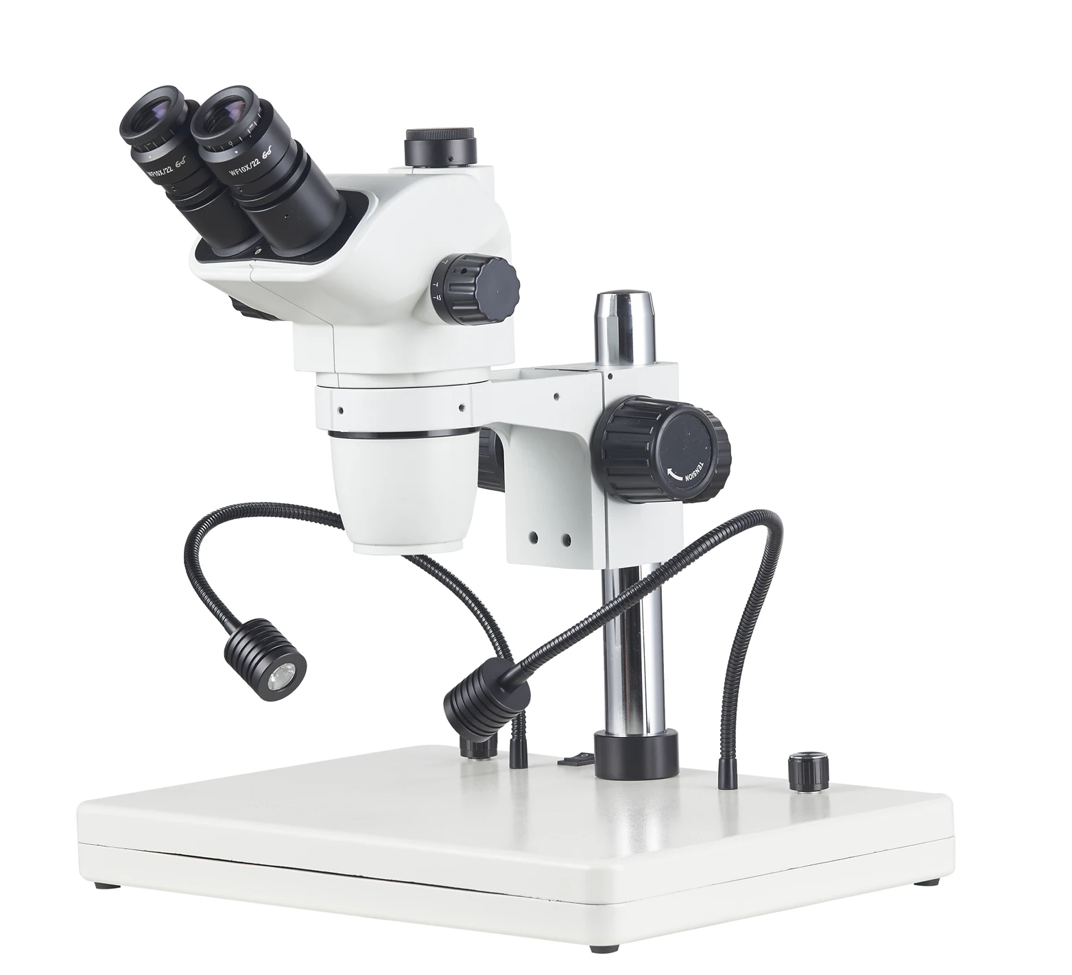 Dual Gooseneck Lights Big Base Stand Sz6745t-b3ls Microscope For Pcb ...