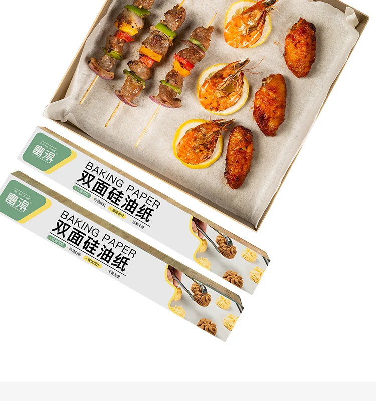 Food Grade White Silicone Oil Paper Roll Baking Household Oven Paper ...