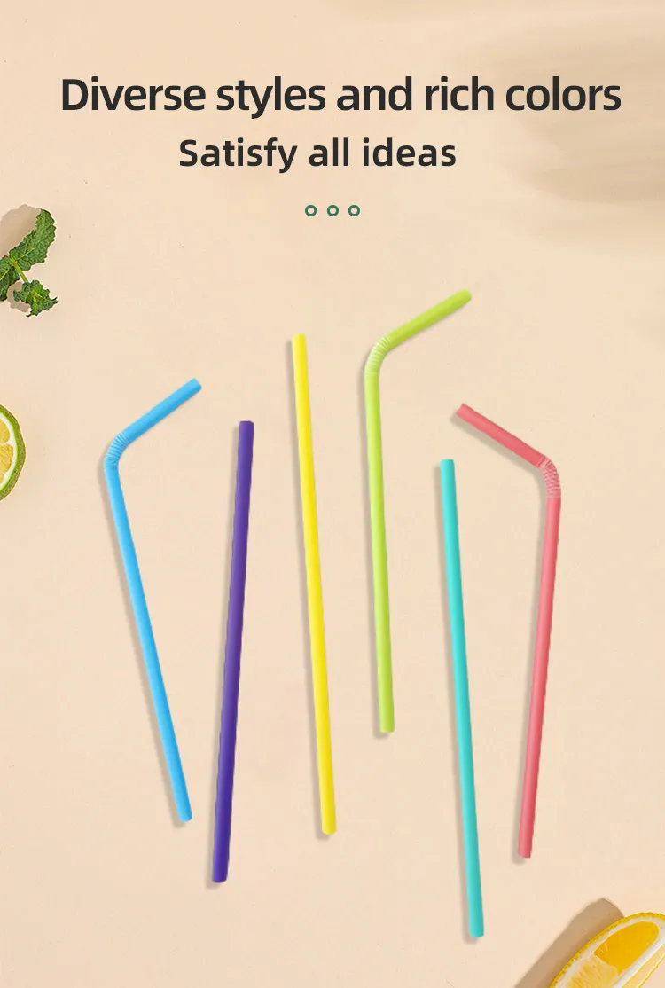 Custom Printed Biodegradable 6mm 8mm 12mm Drinking Disposable ...