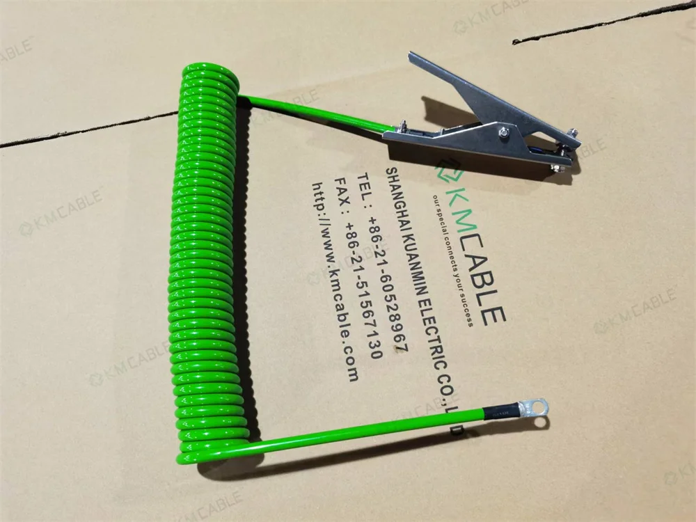 Anti-static Clamp Spiral Cable - Efficient Grounding Solutions