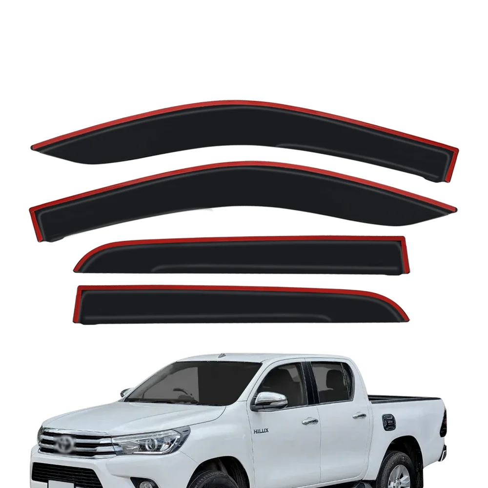 For Toyota Hilux REVO GUN125 2017-Now Side Wind Guard Deflector Visor ...