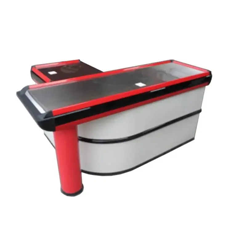 Customize Curved Stainless Checkout Counter Cashier Table Register ...