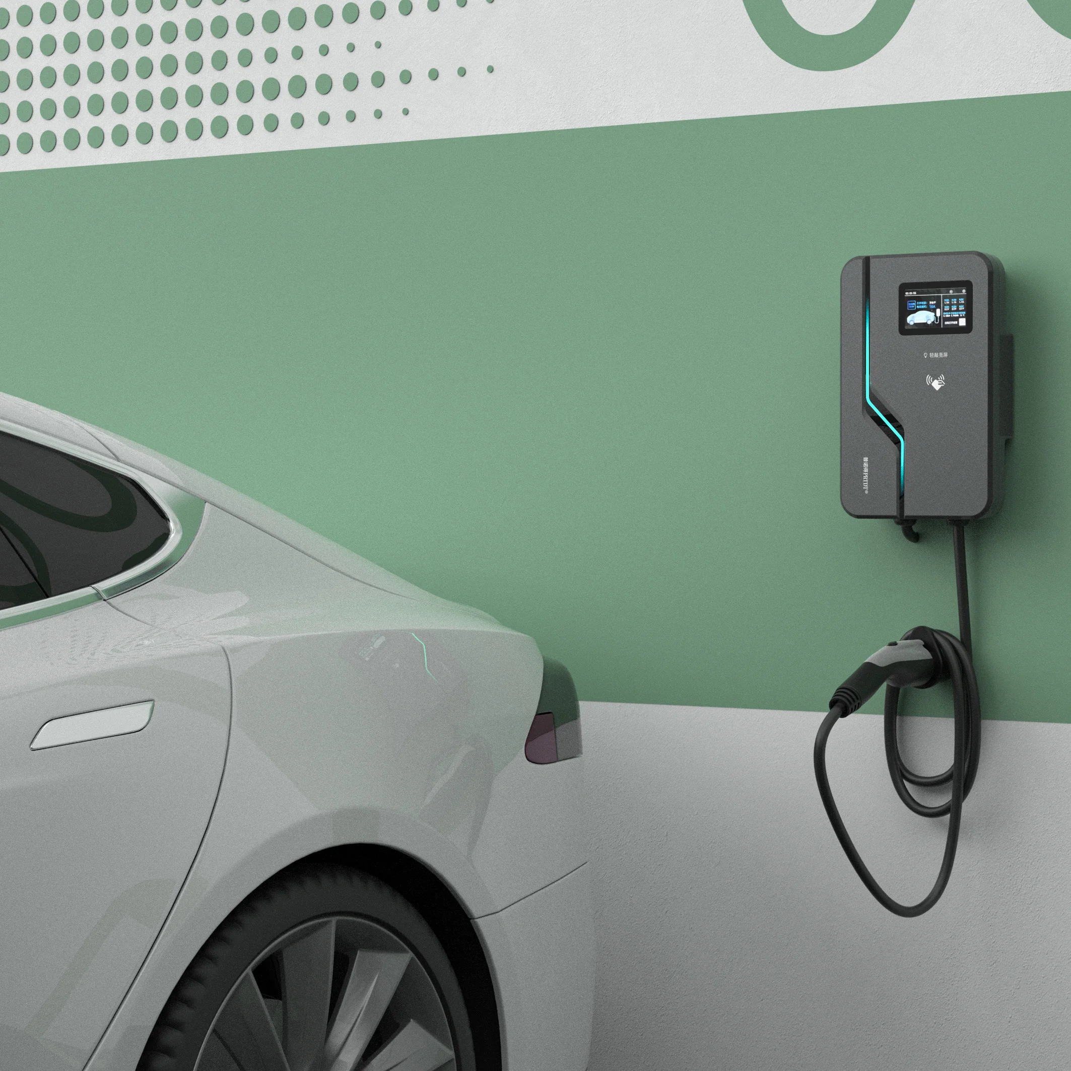 RUIVANDA EV Charger Smart EVSE Wallbox 7kw AC EV Fast Electric Car ...