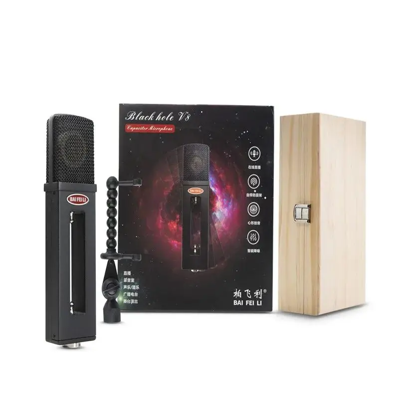 V8 Professional microphone condenser studio recording 34mm Large ...