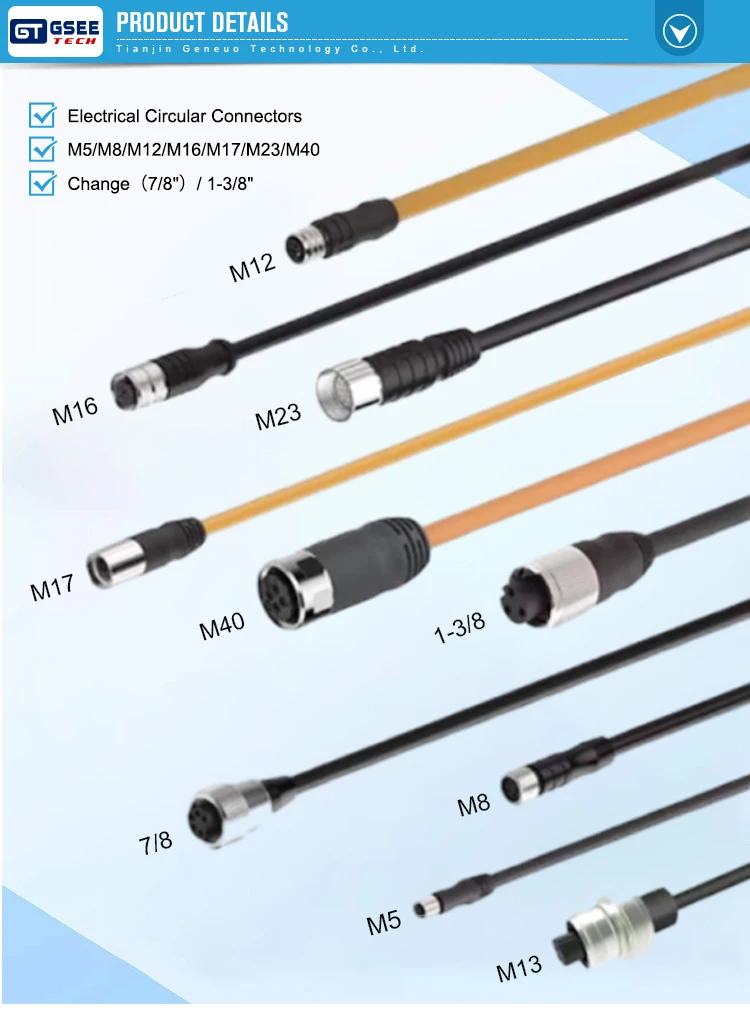 M40 Field Wireable 6pin Male Power Supply Connector for Heavy Current ...
