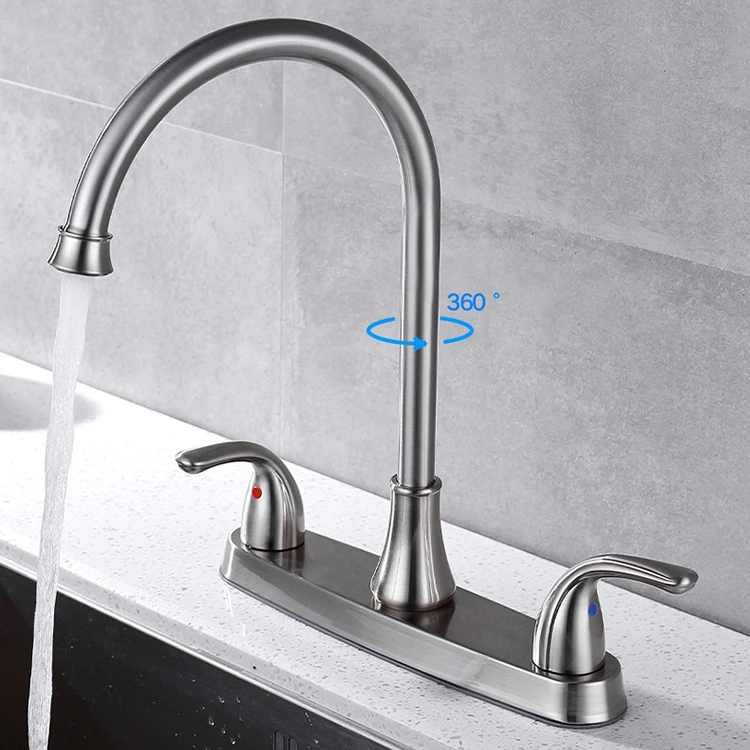 Kitchen Faucet Replacement 2 Handle Kitchen Faucet 8 Inch Kitchen ...