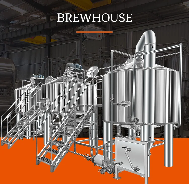2000l 1000l Stainless Steel Automatic Brewery Machine Product Line Beer ...
