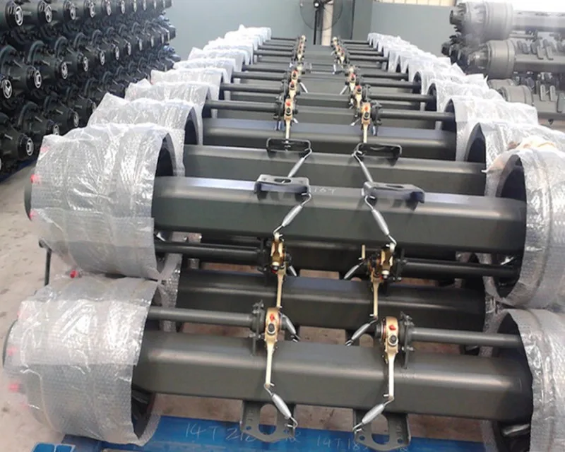 Heavy Duty Semi Truck Rear Axle Trailer Axle Kit 11-20T Square Round ...