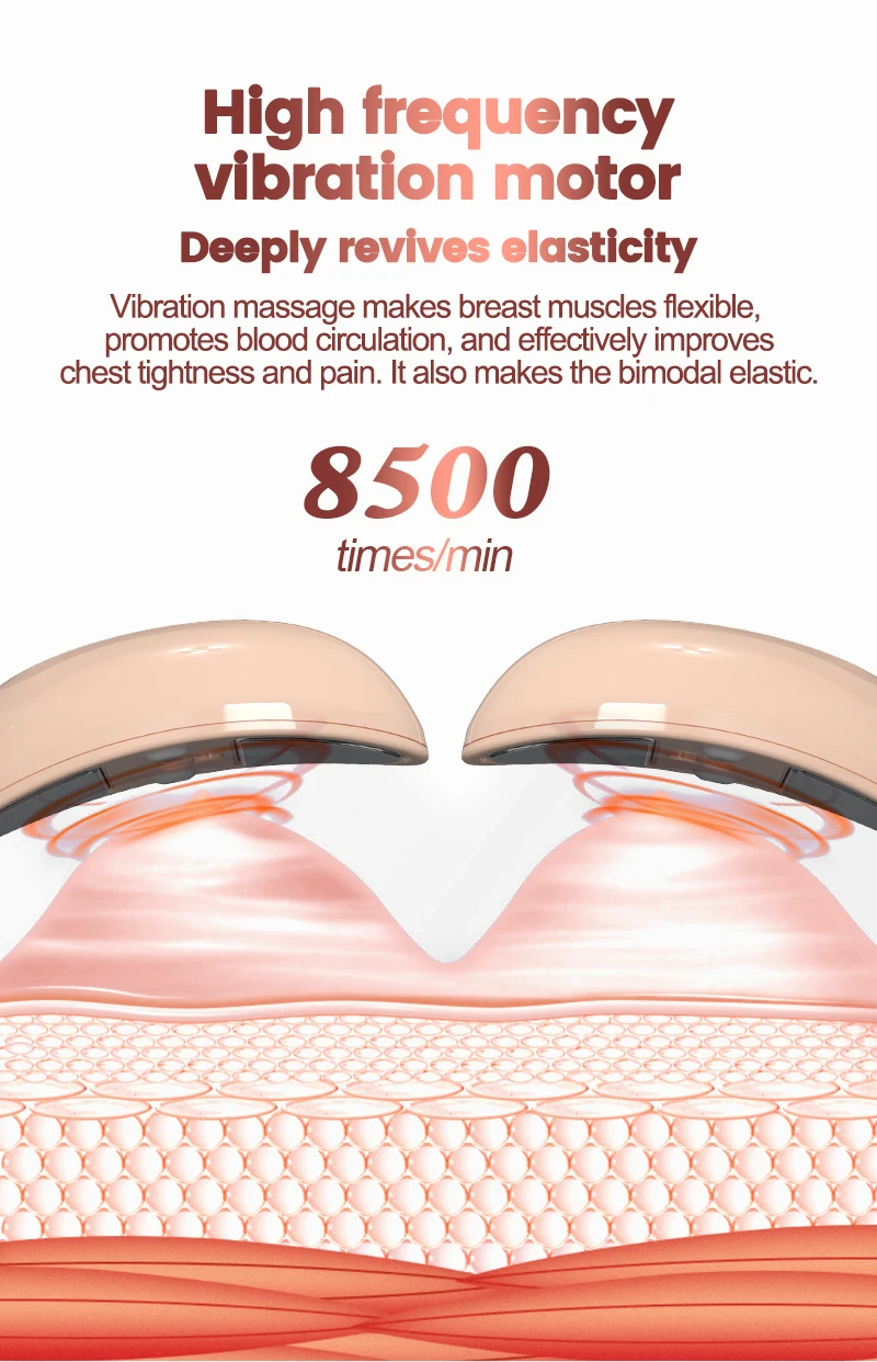 Electric Breast Massage Bra - Wireless Heating & Vibration