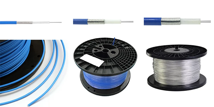 Semi Flexible RG402 RG401 RG405 Coaxial Cables for Antenna Pigtail