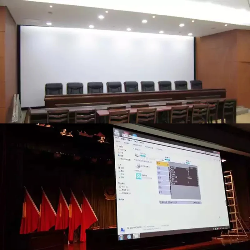 200 Inch Motorized Retractable Projector Screen with Control