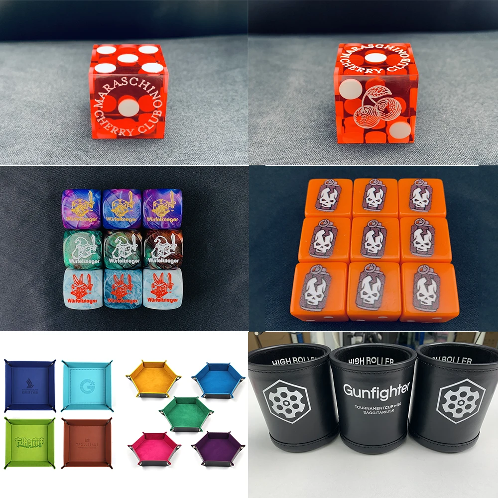 Factory Wholesale Rounded Corner Transparent Dice 16mm Game Acrylic ...