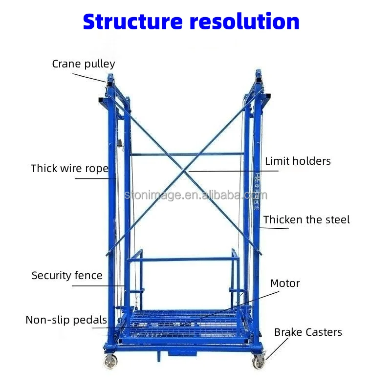Multiple Models Foldable Electric Scaffold Lift - Mobile & Durable