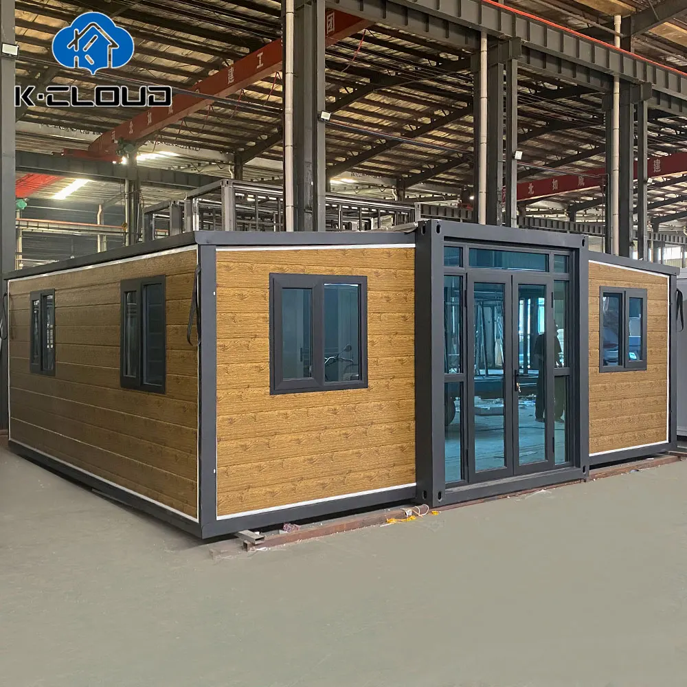 Woodgrain 20ft 40ft New Design Waterproof Prefab Expandable Container ...