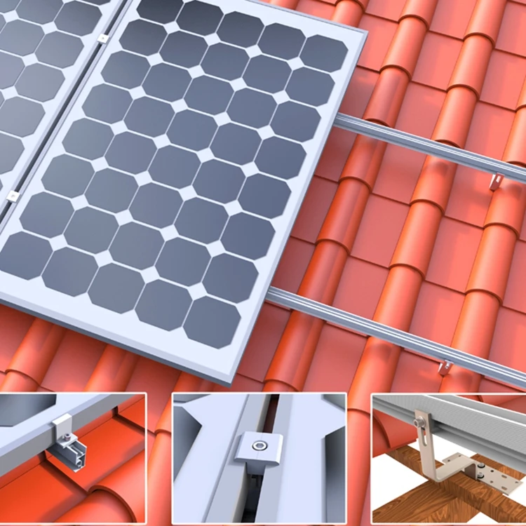 Sloped Tiles Roof Photovoltaic Solar Panel Mounting System with Ibr ...