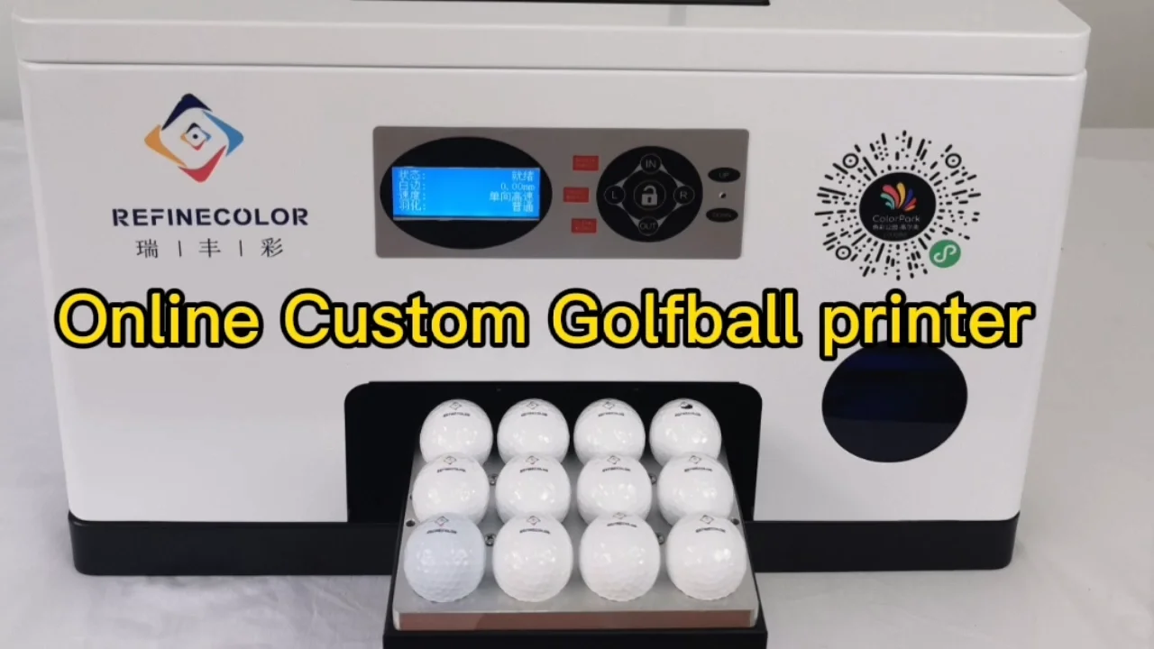 Refinecolor Small Led Uv Prining Machine Smart Golf Ball Printer For Custom Golf Ball Logo Uv ...