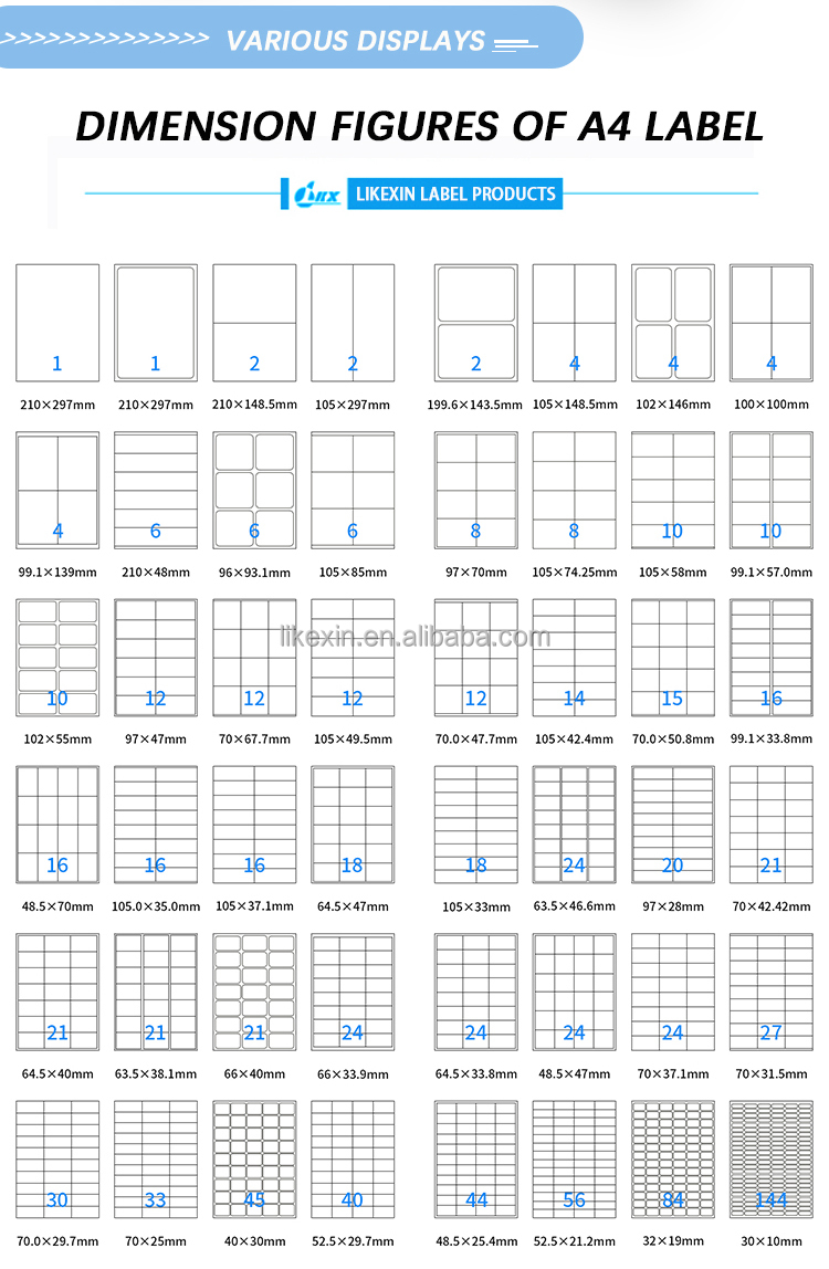 Fba Label Sticker A4 Paper Barcode Sticker Printing Thermal Label ...