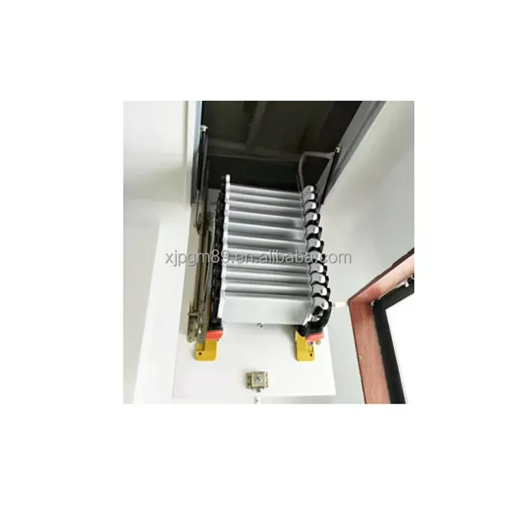 Full Automatic Attic Retractable Stairs Indoor Invisible Folding Stairs ...