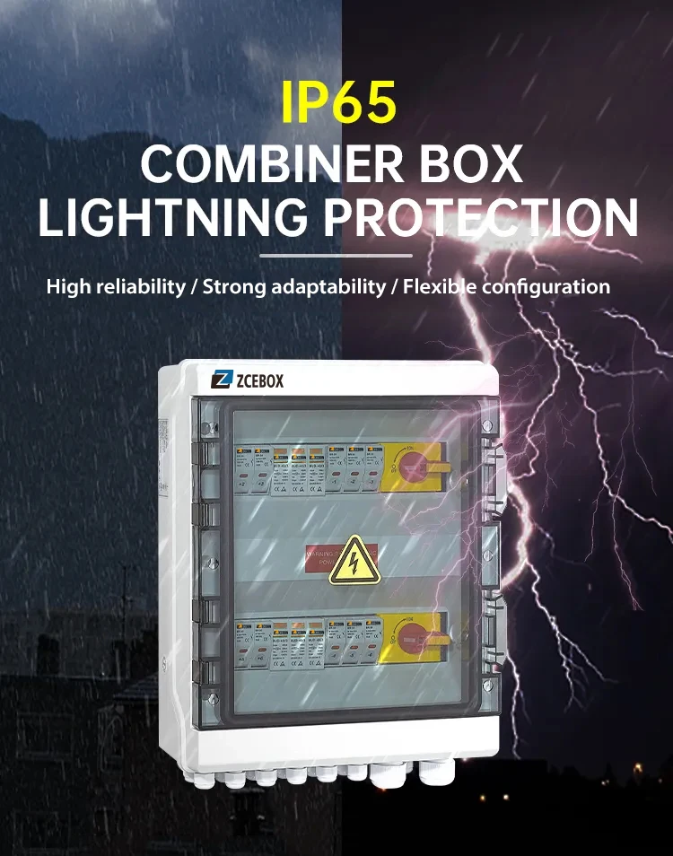 ZCEBOX Input DC Combiner Box Abs Electric Db Box Surface Mount Outdoor ...