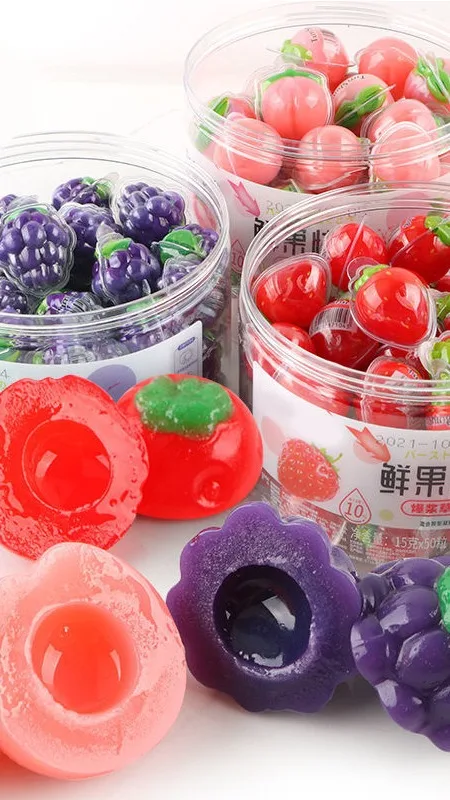 Halal Sandwich Gum 3d Soft Candy Funny Snacks Fruit Jam Center Filling ...