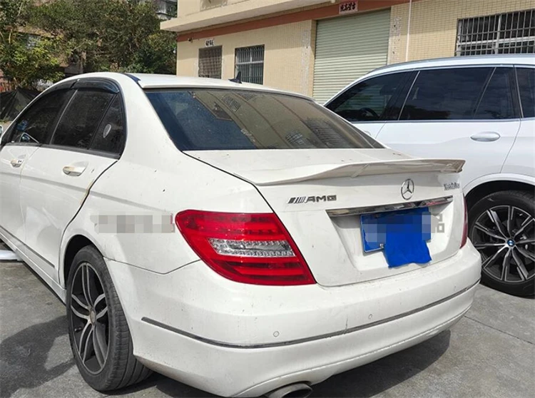 For Benz W204 Spoiler 2008-2014 C200 C220 C250 Lip Spoiler Style R Car ...