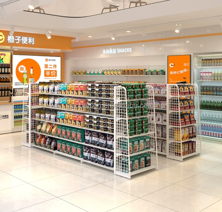 Light Duty Supermarket Shelves Grocery Store Display Racks China Shop ...