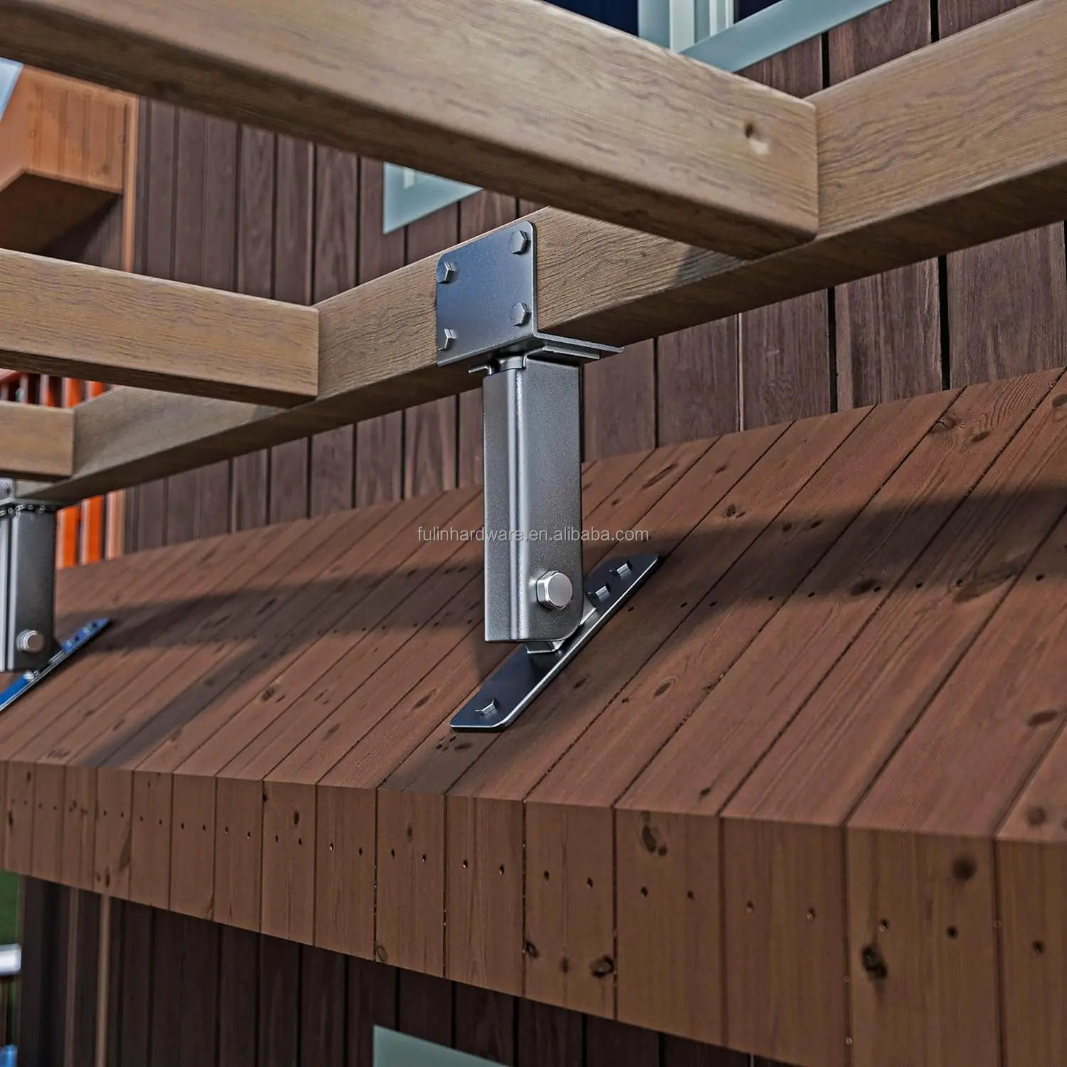 Pergola Roof Riser DIY Kit Black Metal Pergola Bracket Kit for Patio ...