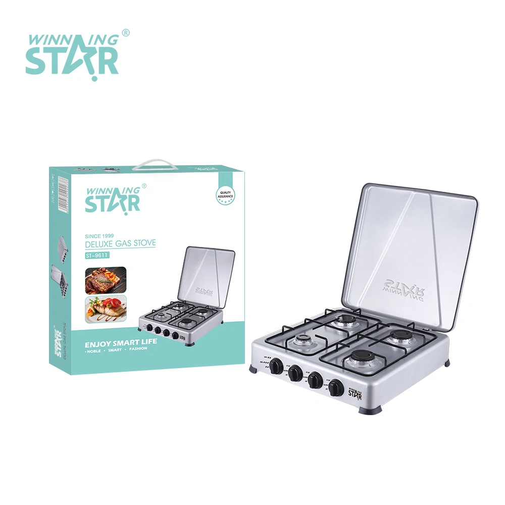 Winning Star St-9611 4 Burner Cold-rolled Plate Sprayed Deluxe Gas ...