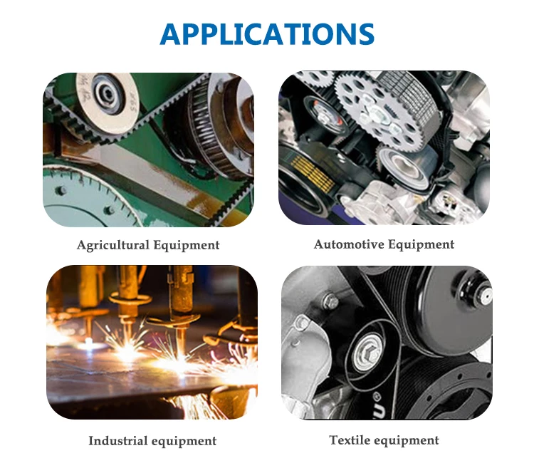 Pu Synchronous Tooth Timing V Belts Rubber Timing Belt For Textile ...