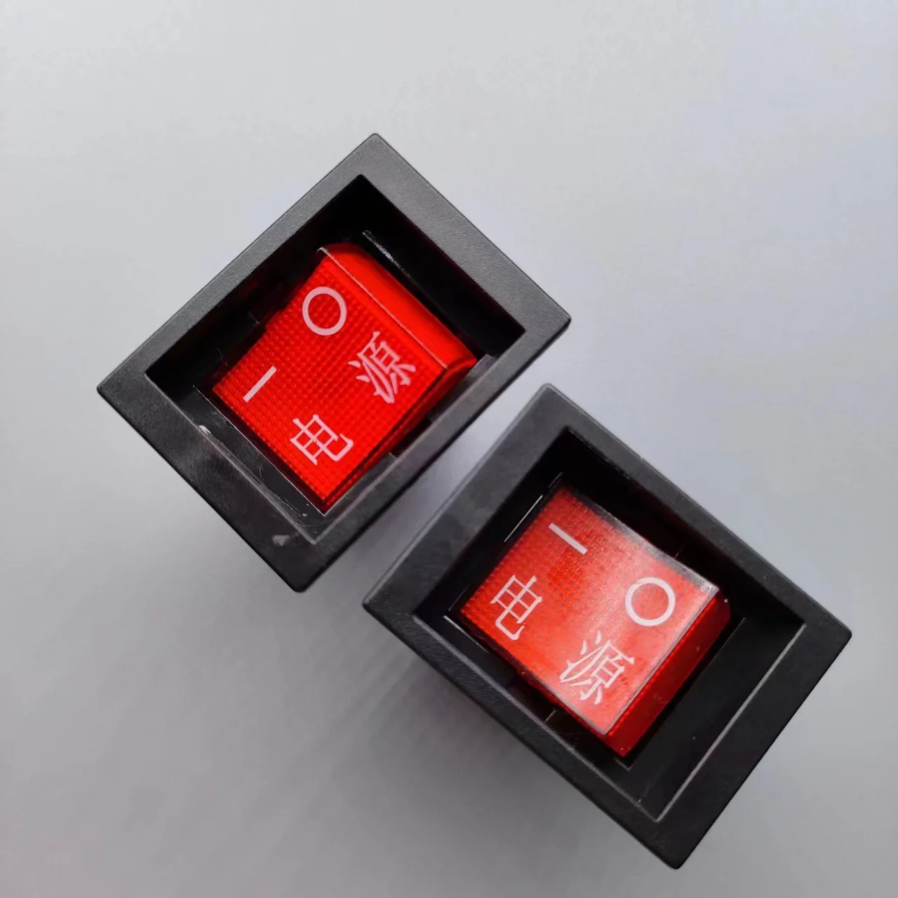 2 Position Red Light Rocker Switch 16a/250v Kcd4 4 Pin On/off Toggle ...