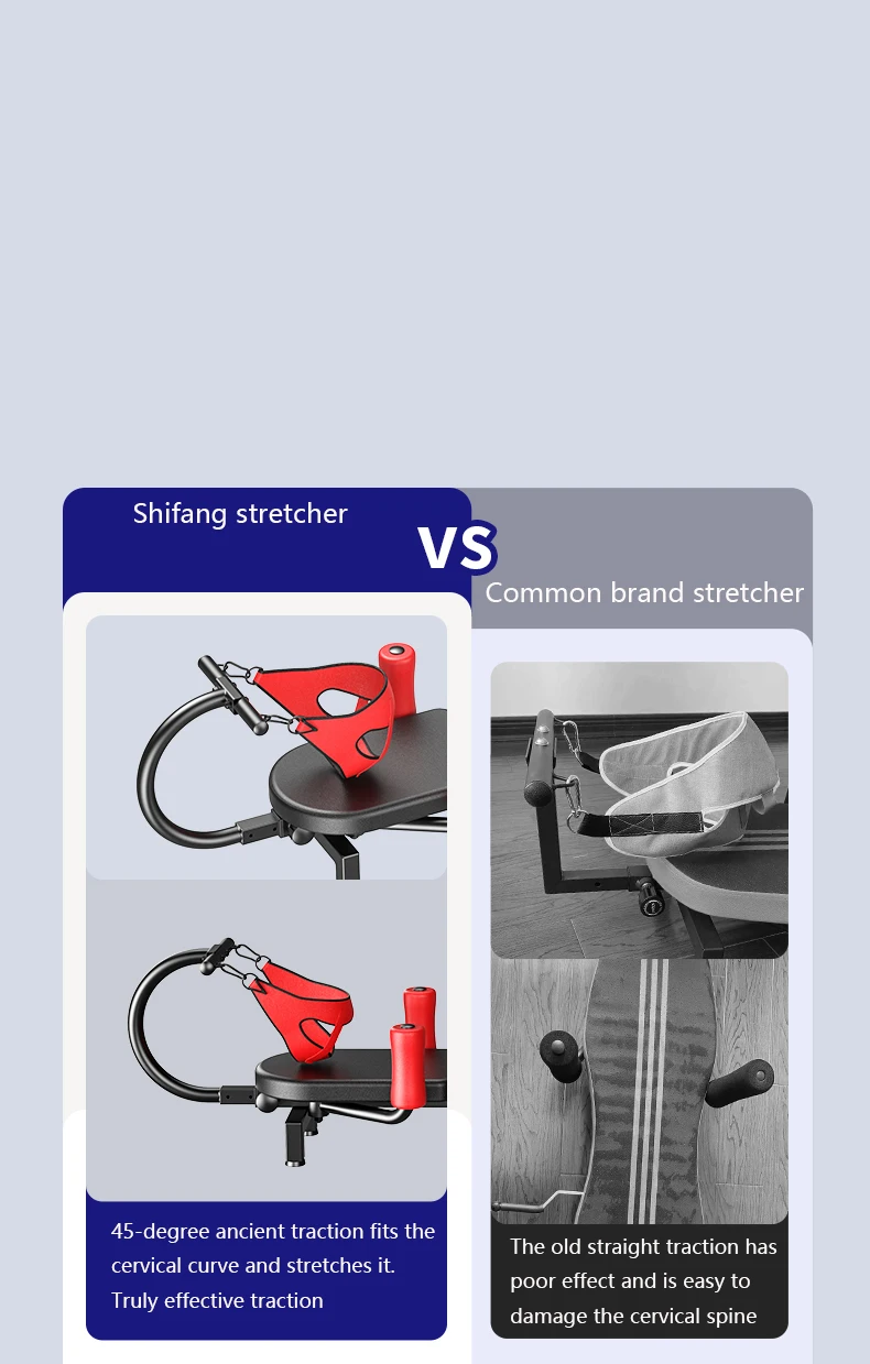 Home Use Metal Stretching Equipment - Lumbar Pulling Bed