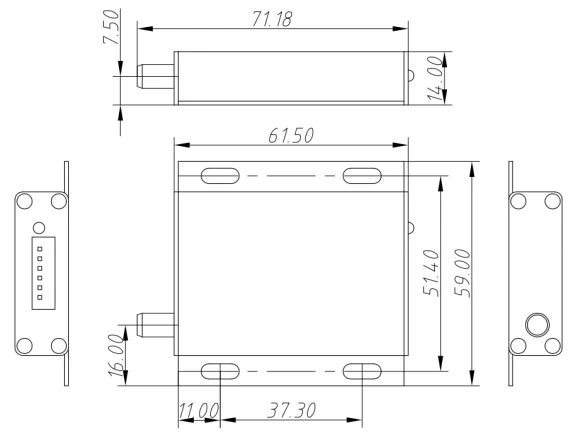 G-nicerf Lora6102pro 1w (+30dbm) Wireless Transceiver Lora Tx/rx Module ...