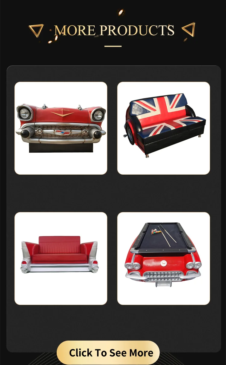 Vintage Classic Retro Cafe Car Diner Restaurant Booth Seating Furniture