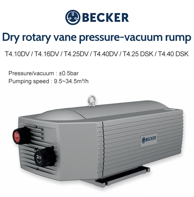 2.5HP Becker Vacuum Pump T 4.40 Dry 2 in 1 Rotary Vane Vacuum and ...