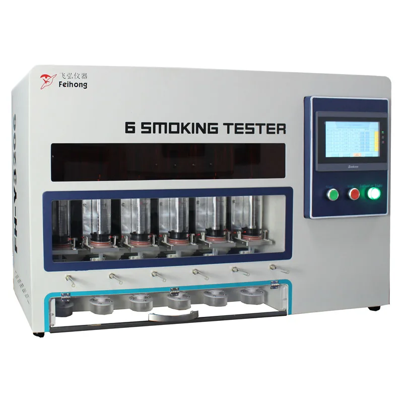 6 Station Atomizer Suction Machine Puff Tester Smoking test Equipment ...
