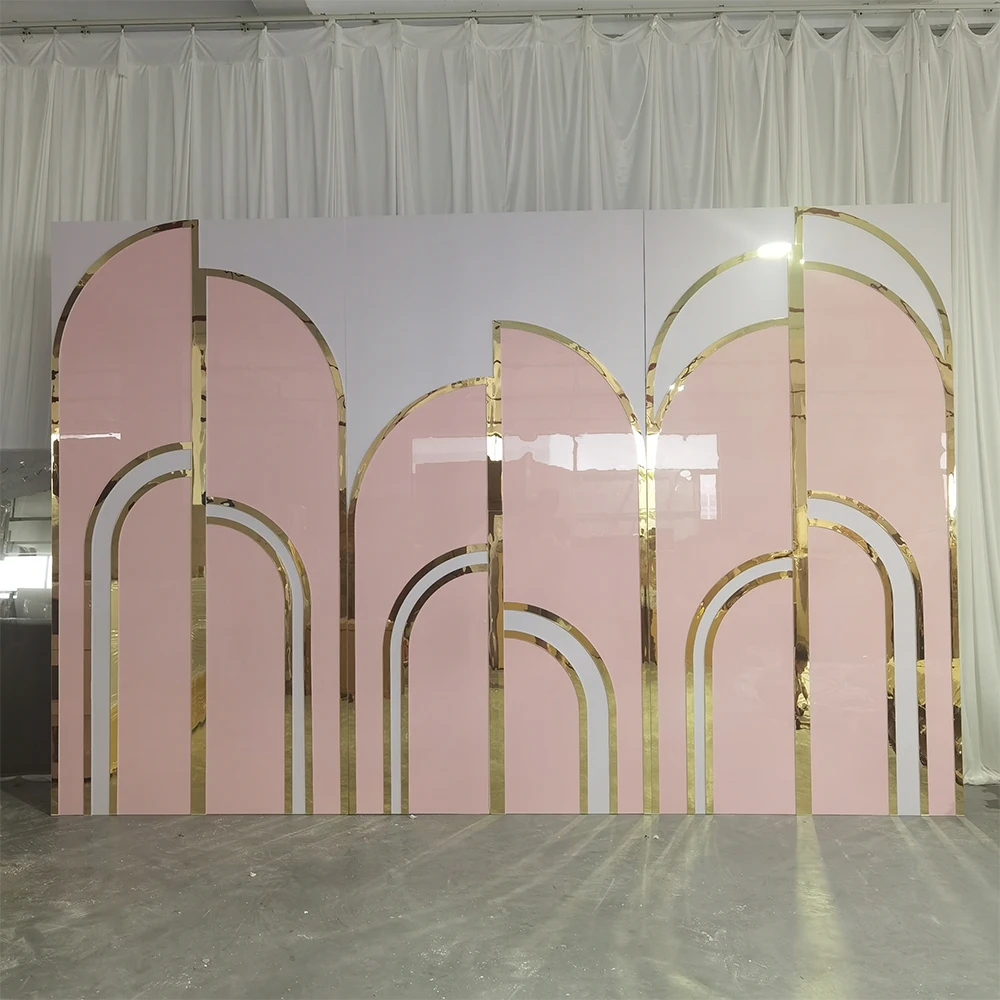 Custom Acrylic Wedding Arch Backdrop with Customized Color & Size and ...