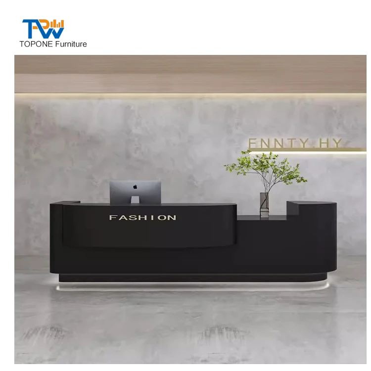 Office Furniture White Marble Reception Desk Modern Shop Reception Desk ...