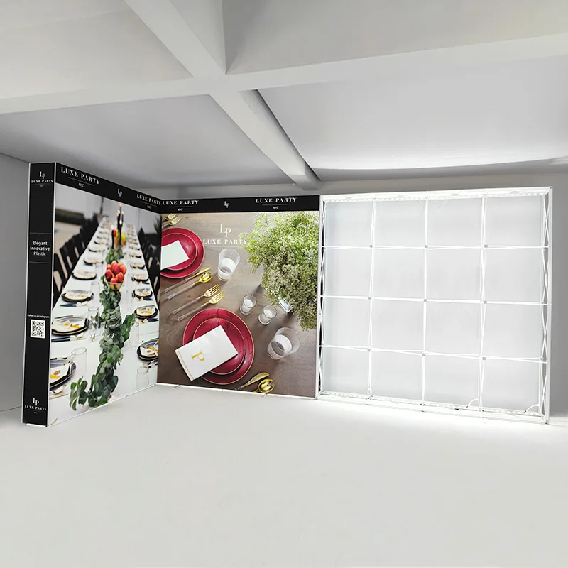 L Shape 4x4 Seg Modular Portable Exhibition Booth Trade Show Display ...