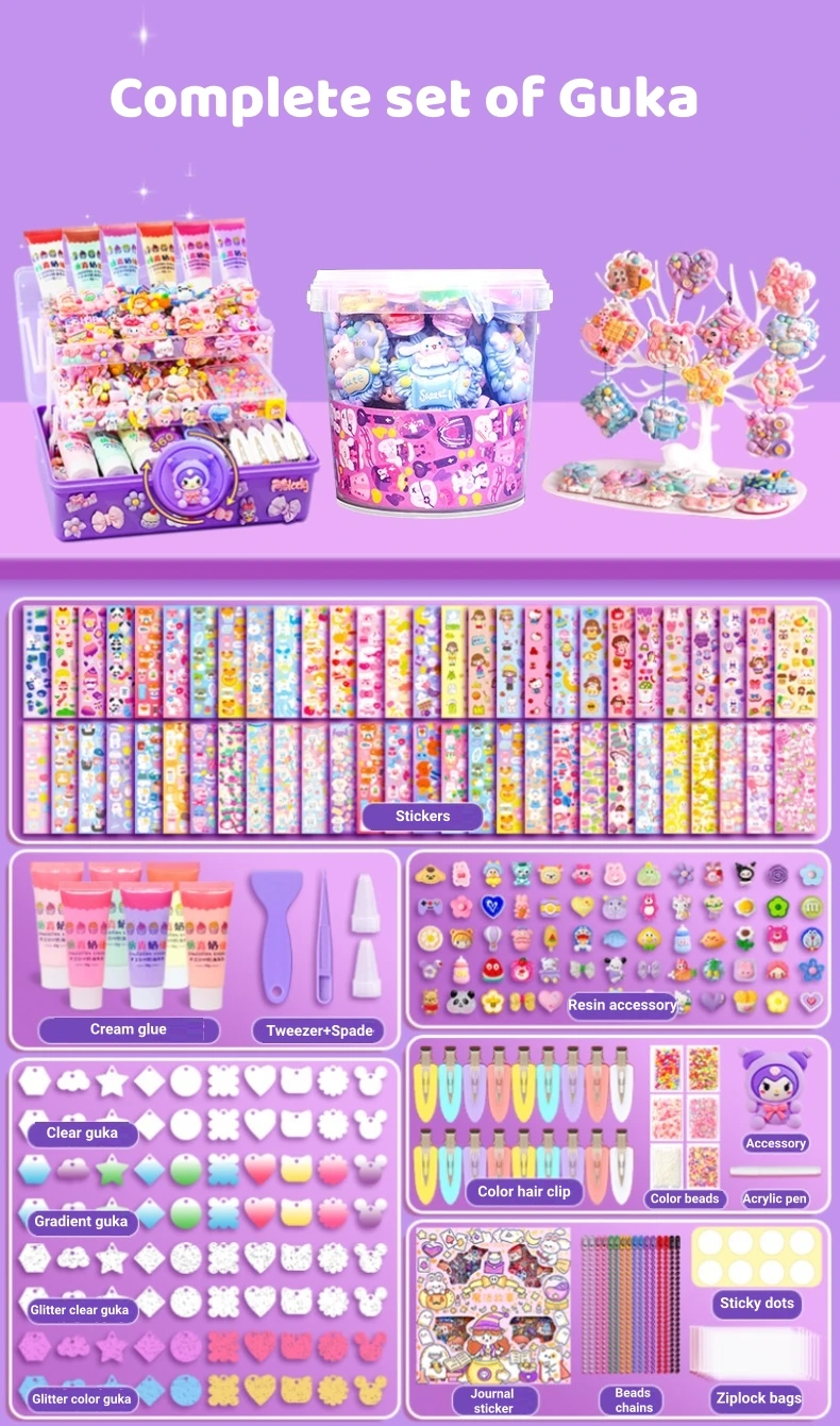 Guka Set Box - Organized Stationery with Guka Stickers