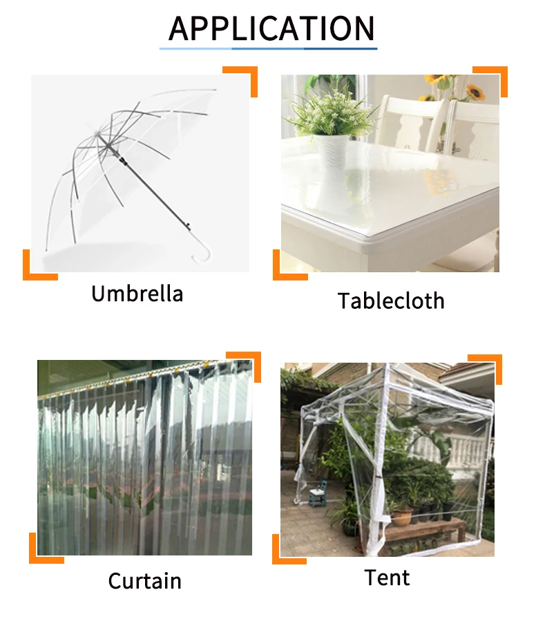 Flexible Soft PVC - Transparent Plastic Rolls for Packaging