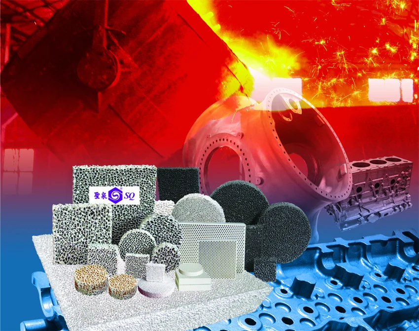 Metal Filtration Industrial Casting Porous Foam Ceramic Filter - Buy ...