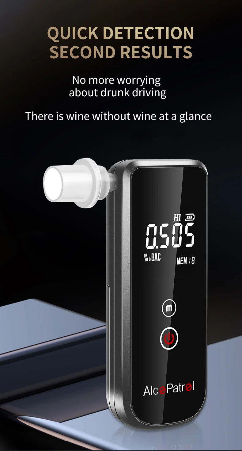 147-6 Personal Self Test Breath Alcohol Tester Breathalyzer Alcohol ...