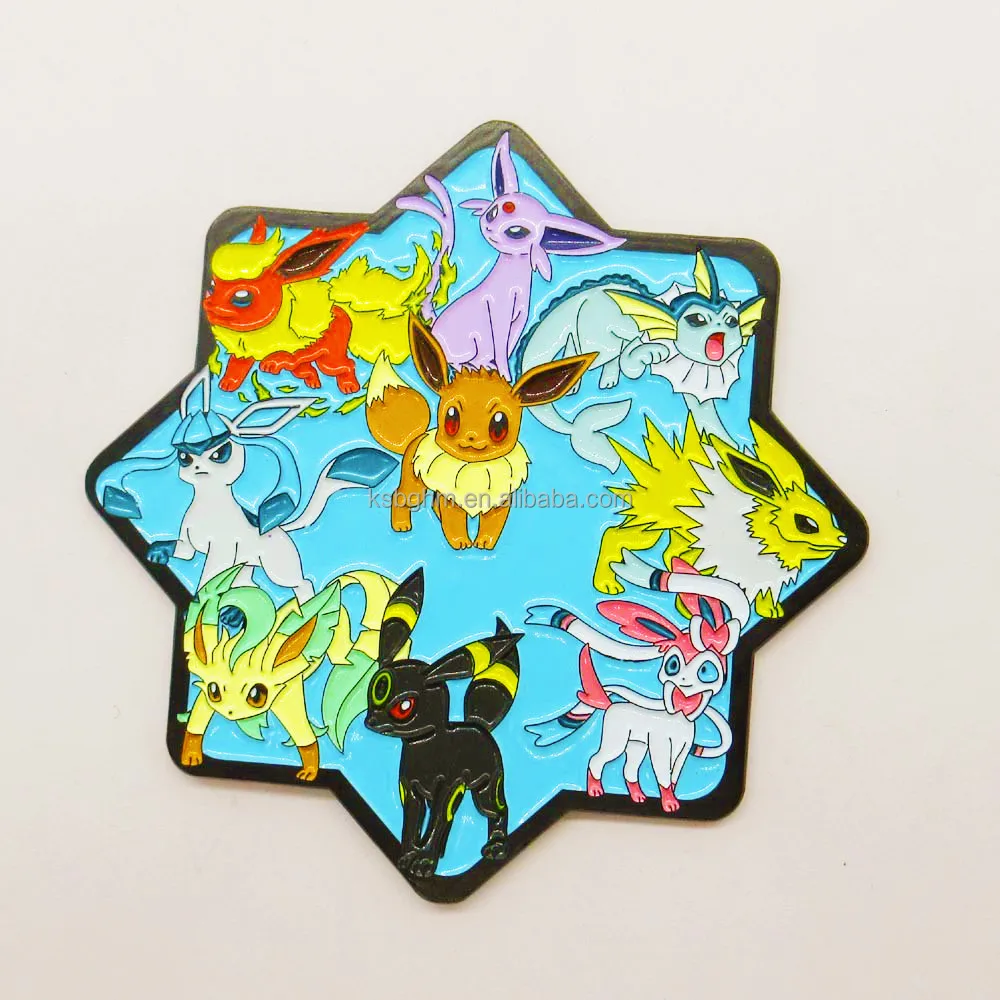 Customized Metal Cartoon Characters Enamel Pin Badge Cartoon Animal ...