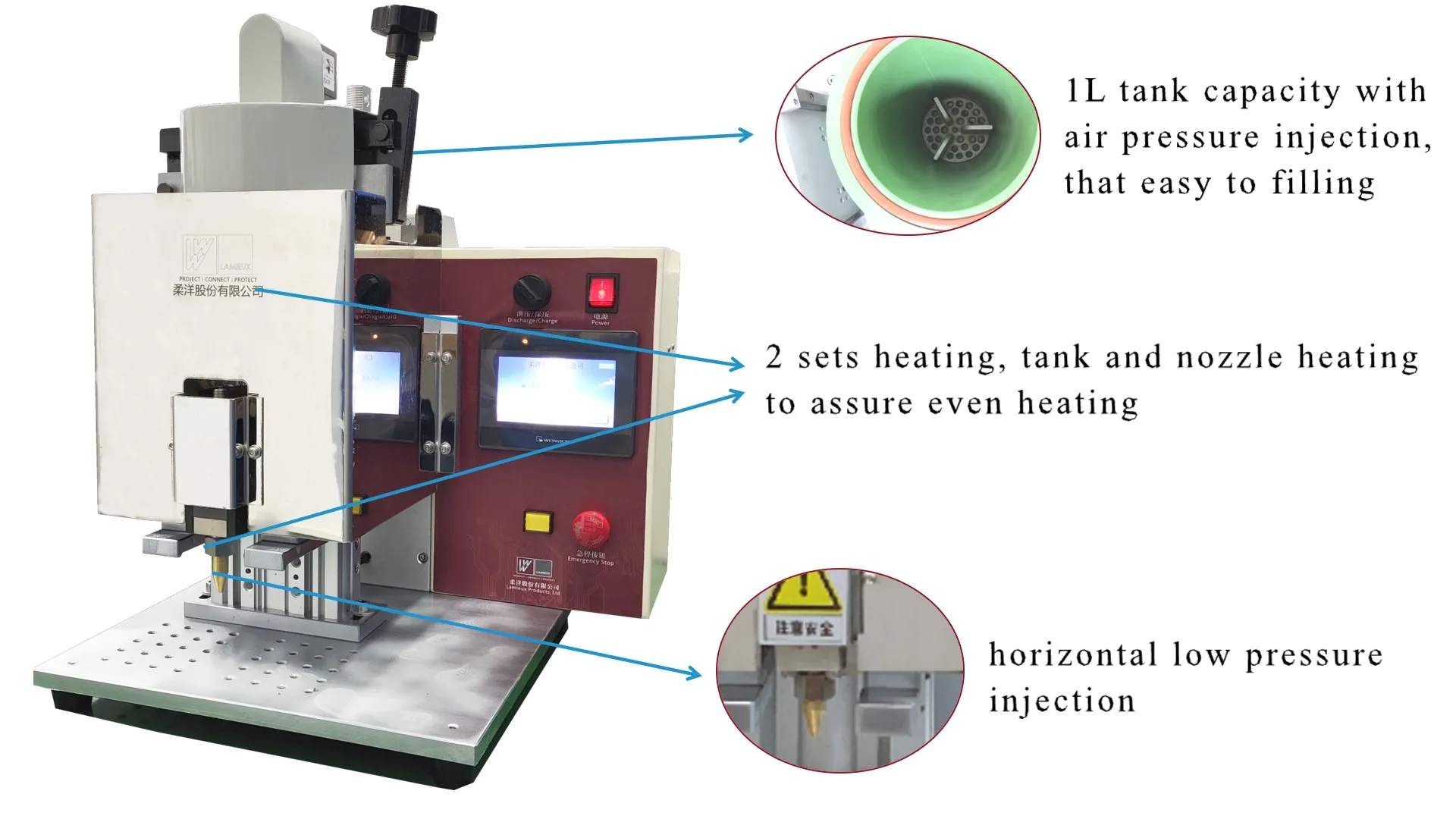 Electric Vertical Low Pressure Injection Molding Machine for PA Plastic ...