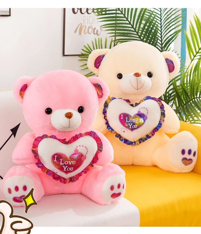 Light up LED Glow in the Dark Teddy Bear - Perfect Gift
