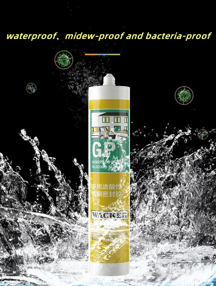 Building Adhesive Glue Sealant Acetic Gp Silicone Sealant For Glass Wood Pvc Wpc Windows - Buy ...